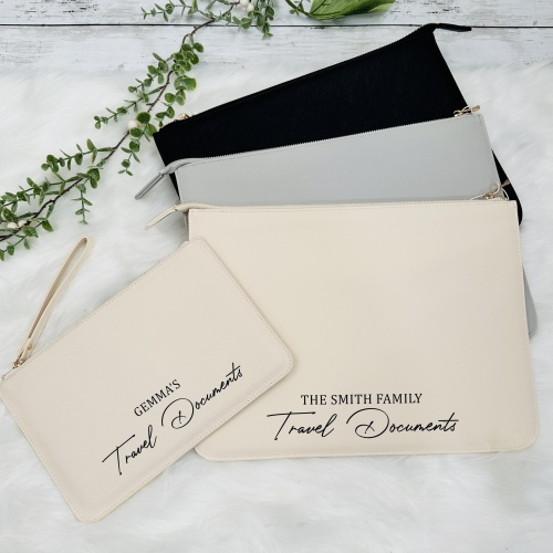 A4 Personalised Travel Document & Passport Wallet